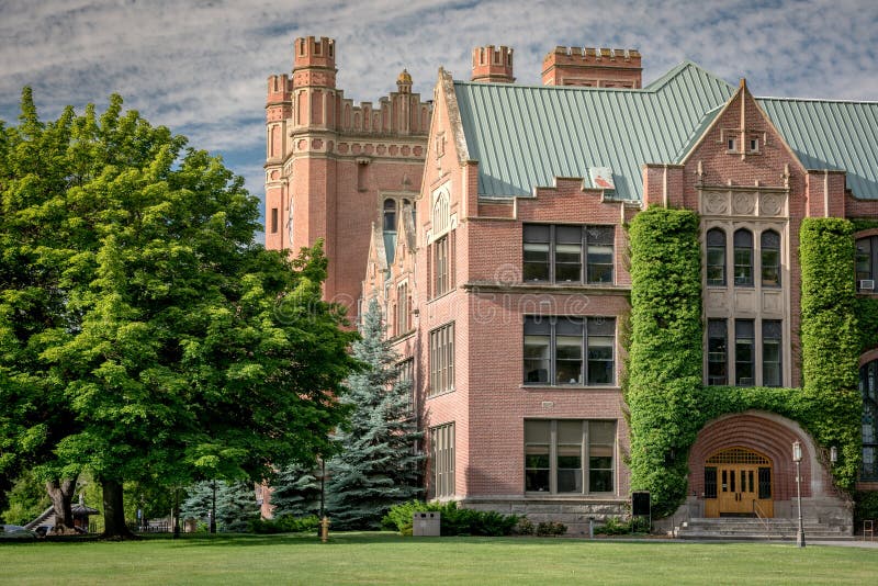 Beautiful Brick Administration Building on an Idaho Campus Stock Image ...