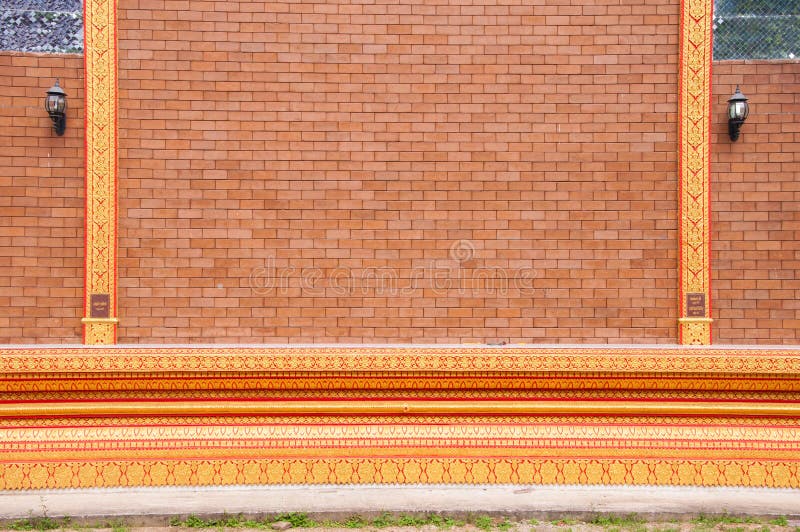 Beautiful Brick Block Background of Temple Stock Photo - Image of ...