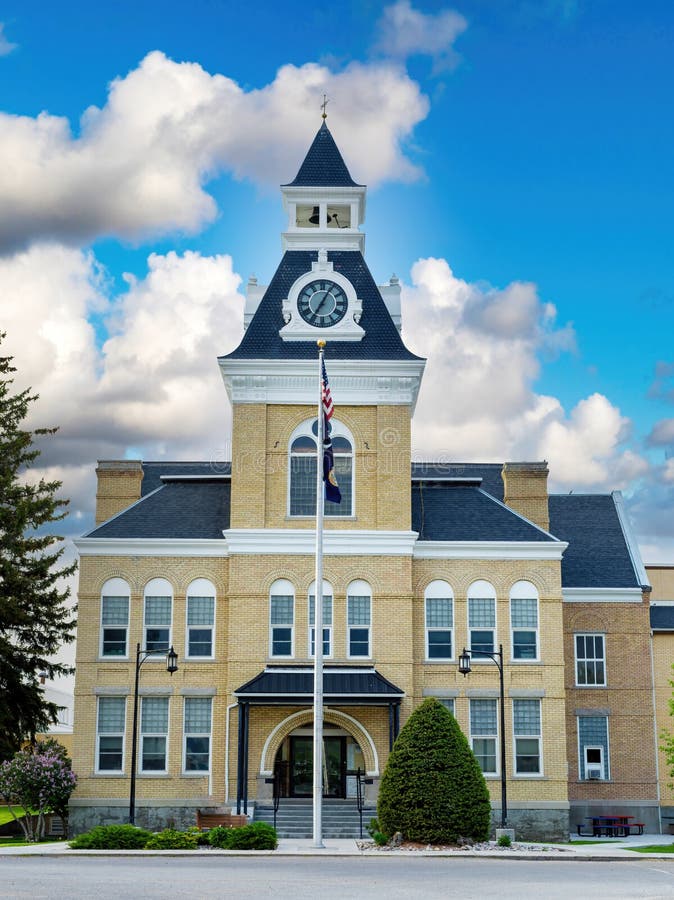 Beautiful Brick Courthouse in Dillon Montana Editorial Stock Image ...