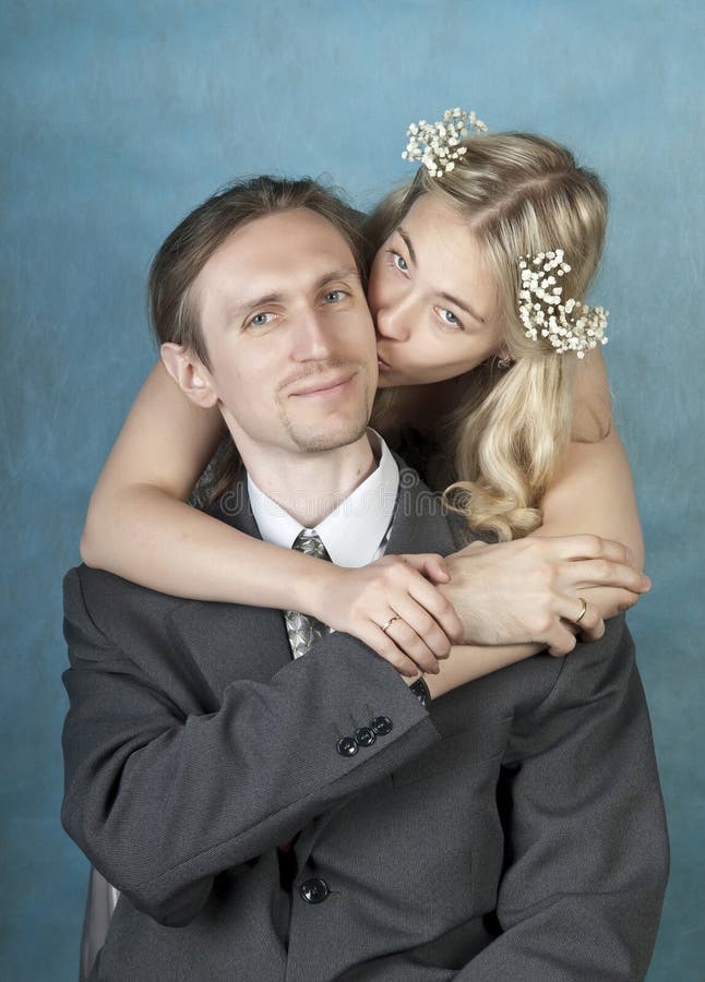 Beautiful bridal couple stock image. Image of romance - 12828081