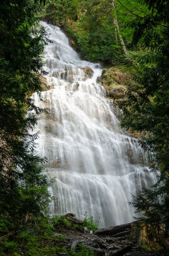 Beautiful Bridal Veil Falls in the Provincial Park, Canada Stock Image ...