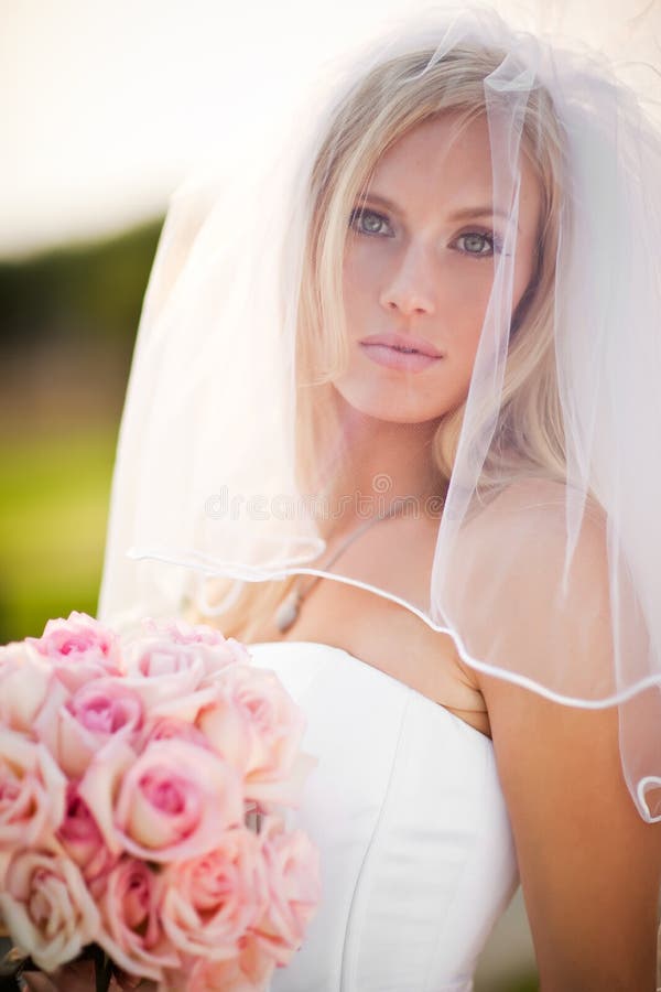 Beautiful bride stock image. Image of celebration, fashion - 16990687