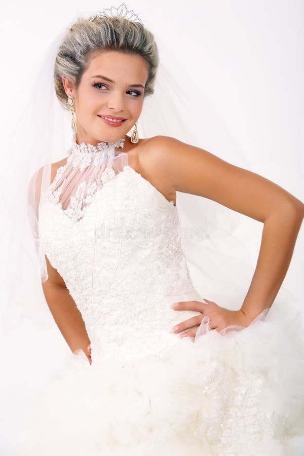 Beautiful bride stock photo. Image of glamorous, coquette - 19386230