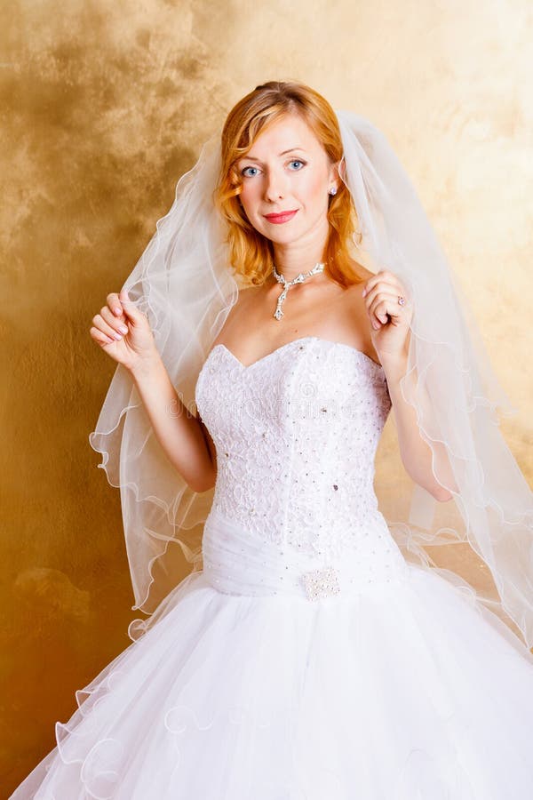 Beautiful bride stock photo. Image of happy, hair, caucasian - 21846208