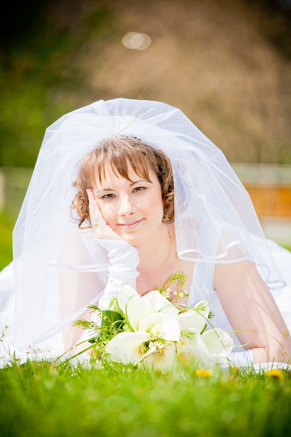 Beautiful bride stock image. Image of beautiful, married - 26836729