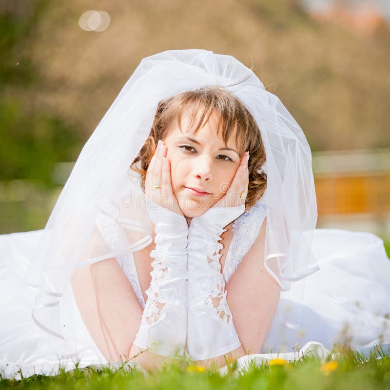 Beautiful bride stock image. Image of flower, portrait - 27400191