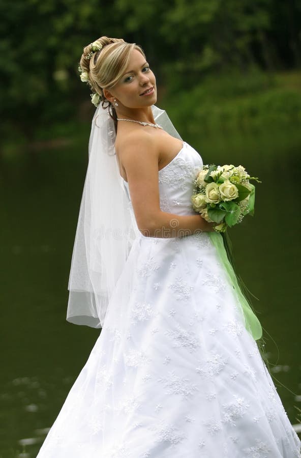 Beautiful bride stock image. Image of innocent, portrait - 1681421
