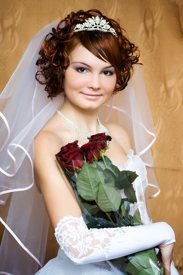 Beautiful bride stock photo. Image of union, wedding, innocence - 4028176