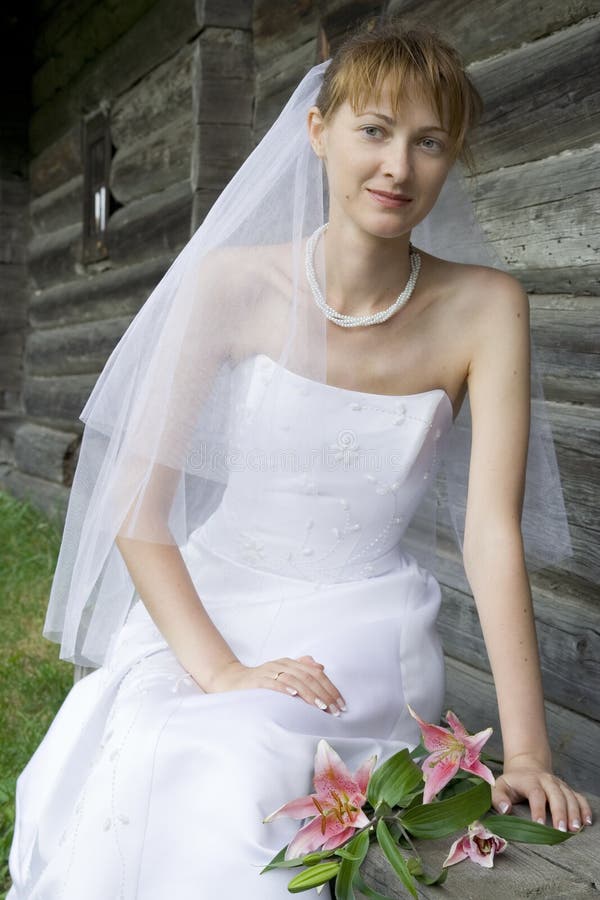 Beautiful bride stock image. Image of bride, female, posing - 5611835