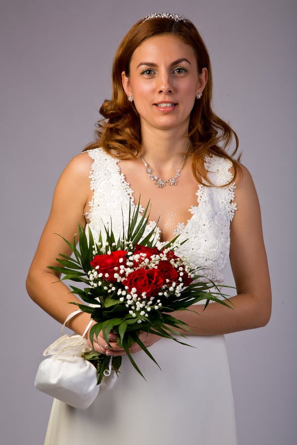 Sad bride stock photo. Image of sits, young, sitting - 33491338
