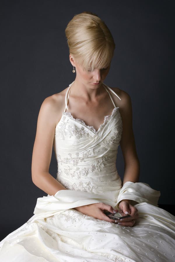 Stressed bride. stock image. Image of woman, young, stressed - 2543025