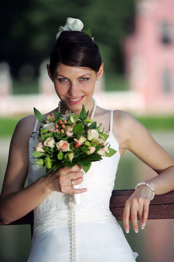 Beautiful Bride on Wedding Day Stock Photo - Image of beauty, radiant ...