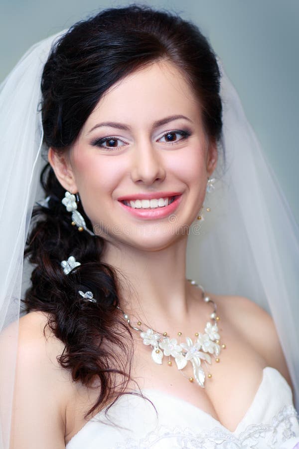 Beautiful bride stock photo. Image of lace, engagement - 33360204