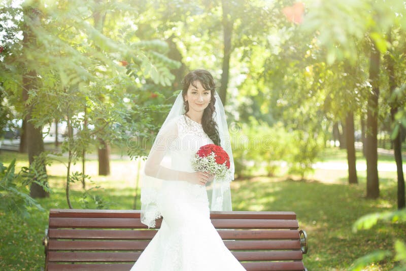 A beautiful bride standing stock image. Image of love - 48071707