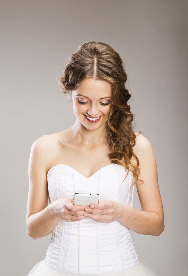 Busy bride stock image. Image of female, marriage, busy - 15291489
