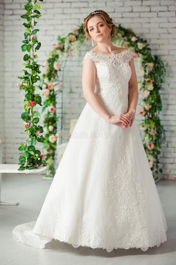 Beautiful Bride before Wedding Ceremony Stock Image - Image of bridal ...