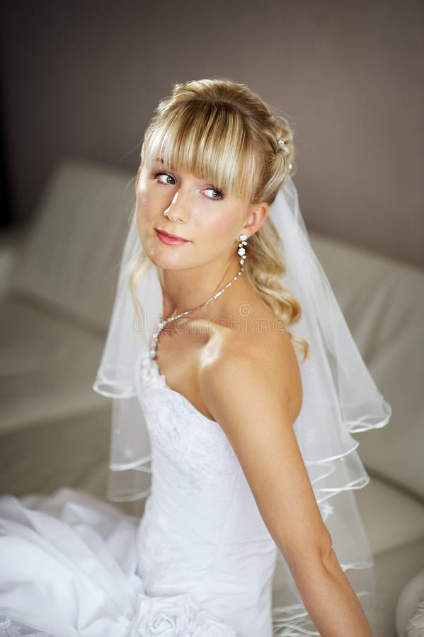 Happy bride and groom stock photo. Image of look, dressed - 21893238