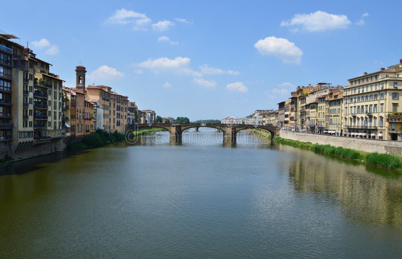 Beautiful Bridge in Fiorence Stock Image - Image of light, holidays ...