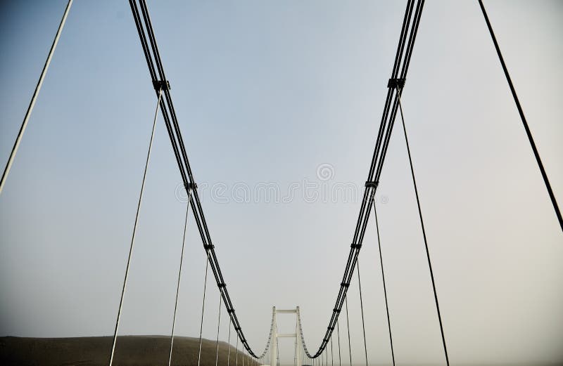 Beautiful Bridge in Iceland. Bridge Struts Stock Image - Image of ...