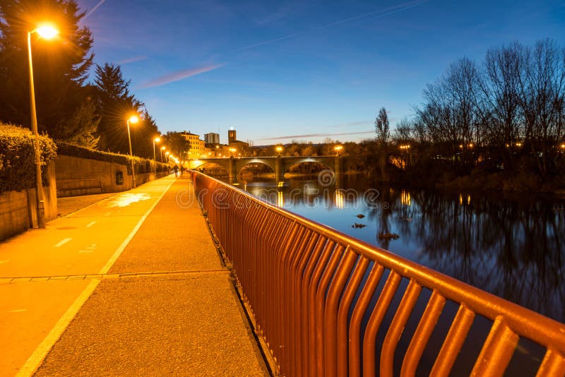 Beautiful Bridge in night stock photo. Image of antique - 84606632