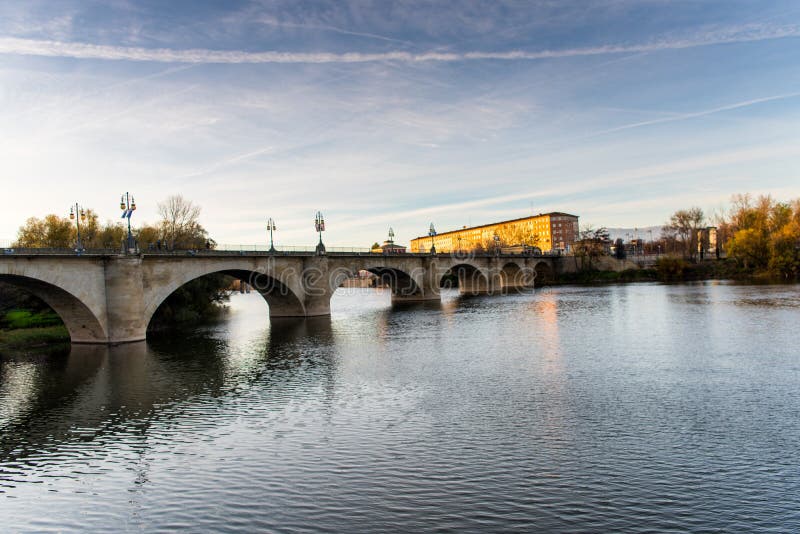 Beautiful Bridge in night stock image. Image of dark - 84610185