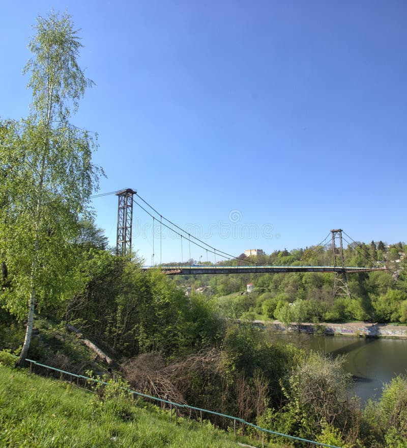 Beautiful Bridge Over a River Stock Image - Image of harbor, park: 73181543
