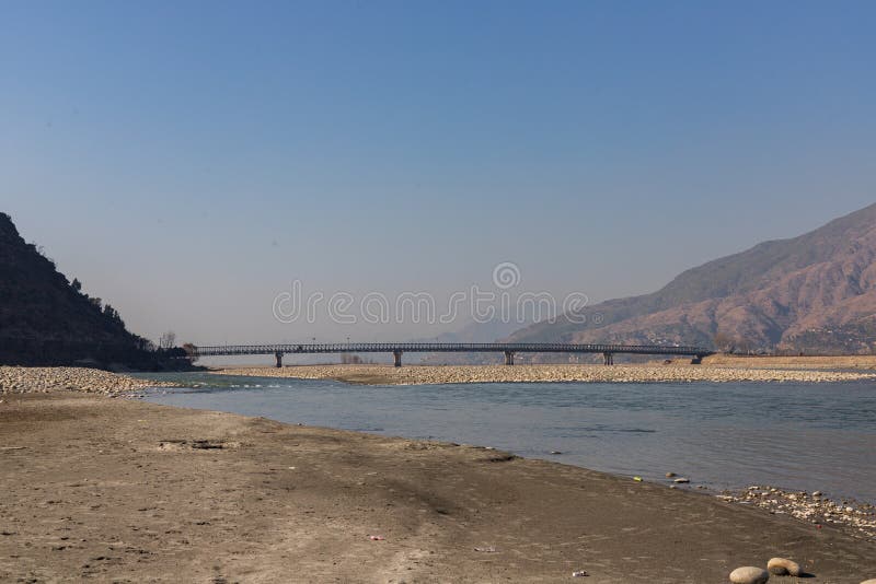 Beautiful Bridge Over a River in Pakistan Stock Image - Image of ...