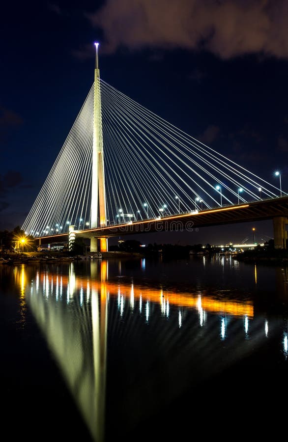 The Bridge and the Reflection in the Water Stock Photo - Image of small ...