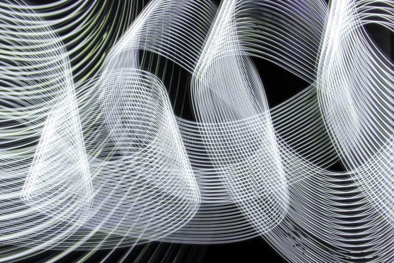 Beautiful Bright Abstract Light Pattern on Black. Stock Illustration ...