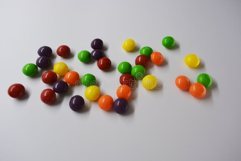 Beautiful, Bright Chewing and Chocolate Candies Covered with Sugar ...