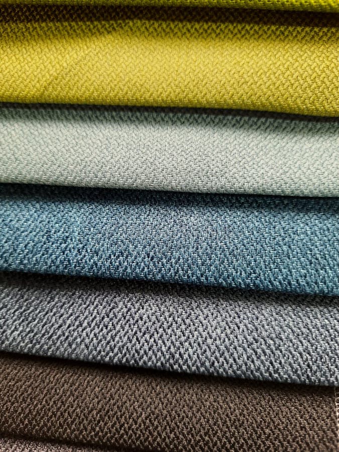 Beautiful Bright Collection of Colorful Fabric or Textile Samples ...