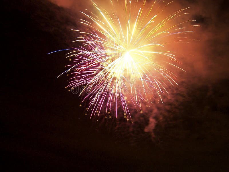 Beautiful Bright Colorful Fireworks Stock Photo - Image of july ...