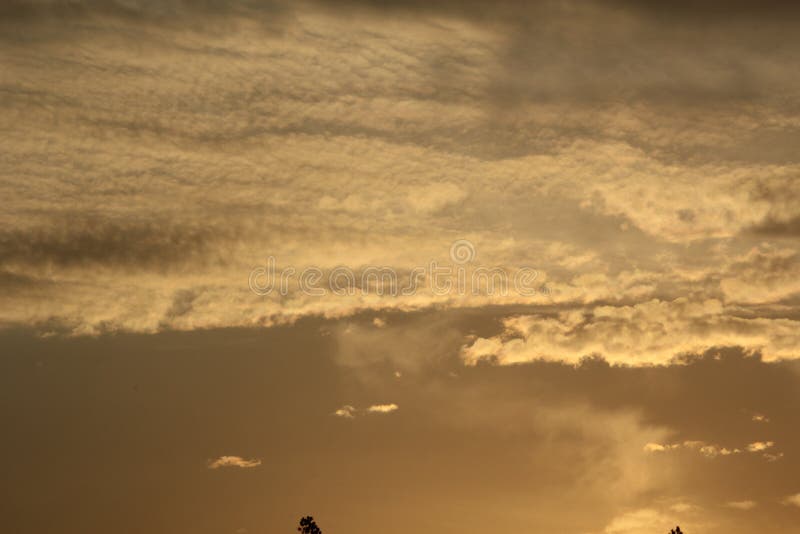 Beautiful Bright Evening Sky with Clouds Stock Photo - Image of ...