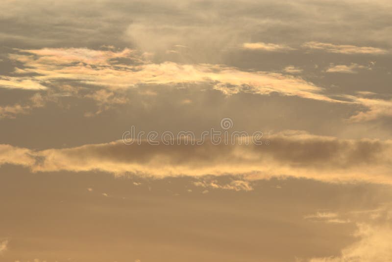 Beautiful Bright Evening Sky with Clouds Stock Image - Image of ...