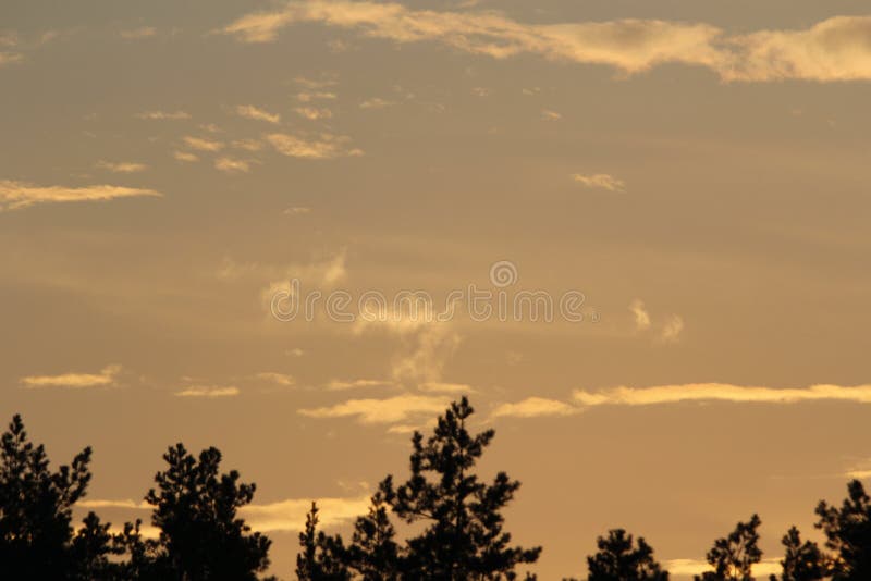 Beautiful Bright Evening Sky with Clouds Stock Photo - Image of natural ...