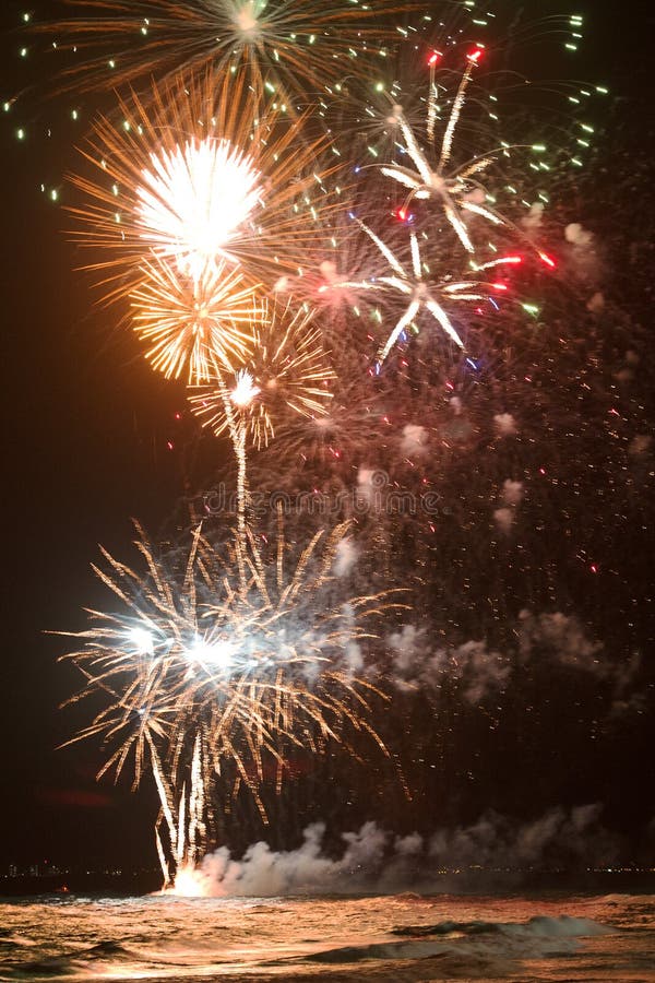 Fireworks Over Ocean Stock Photos - Download 351 Royalty Free Photos