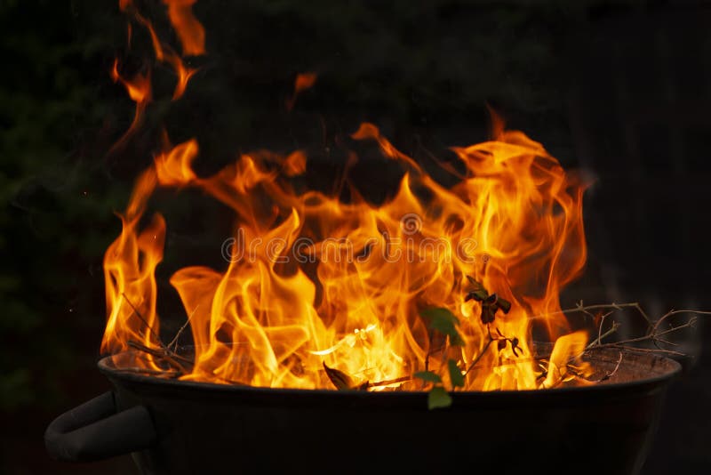 Beautiful Flames of Fire from Burning Stock Photo - Image of beautiful ...
