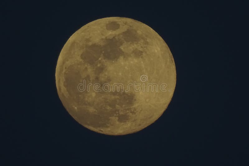 Beautiful Bright Full Moon in Detail Stock Image - Image of bright ...
