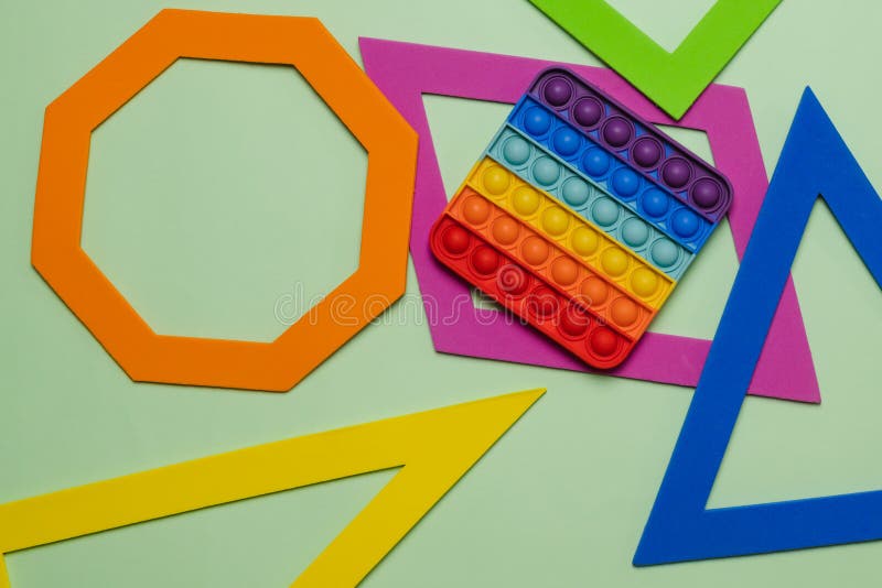 Beautiful Bright Layout of School Subjects Top View Stock Photo - Image ...