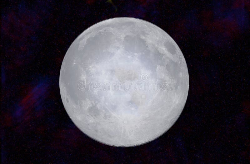 Beautiful Bright Moon in Space Stock Photo - Image of moon, planet ...