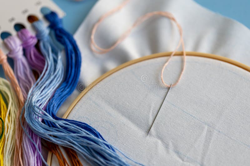 Beautiful Bright Multi-colored Threads for Hand Embroidery and Knitting ...