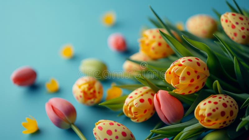 Beautiful Bright Poster for Easter Advertising without Text Stock Photo ...