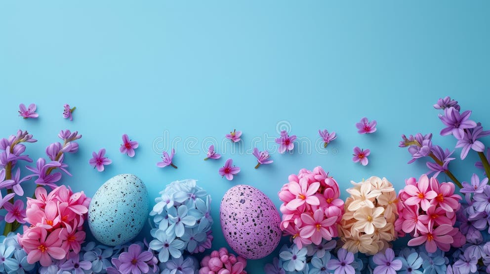 Beautiful Bright Poster for Easter Advertising without Text Stock Photo ...
