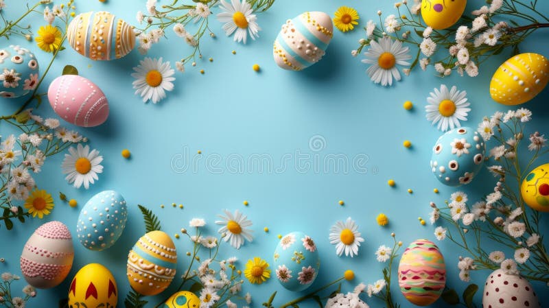 Beautiful Bright Poster for Easter Advertising without Text Stock Photo ...