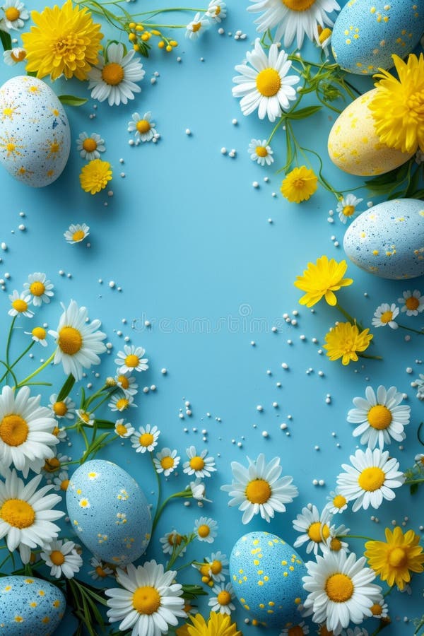 Beautiful Bright Poster for Easter Advertising without Text Stock Image ...