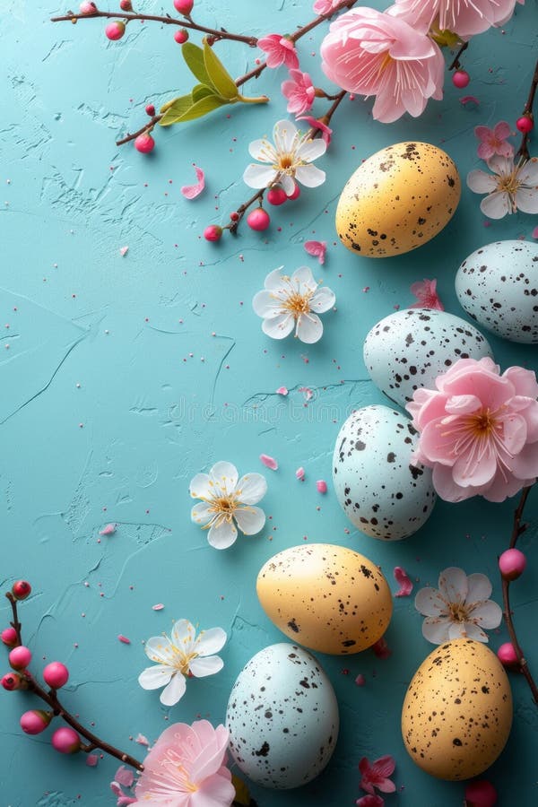 Beautiful Bright Poster for Easter Advertising without Text Stock Image ...