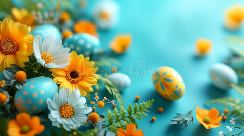 Beautiful Bright Poster for the Spring Holiday. Template without Text ...