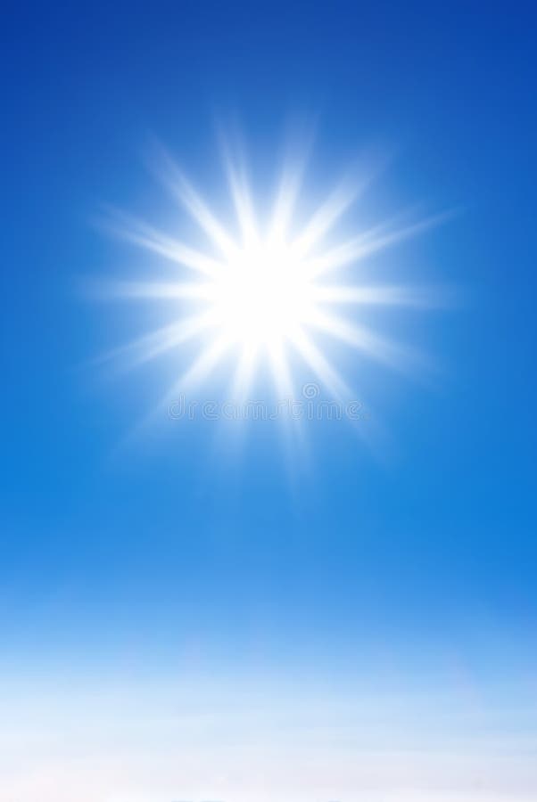 Beautiful Bright Sky Vertical Image with Copy Space Stock Image - Image ...