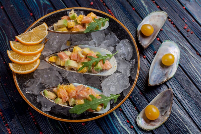 Beautiful and Bright, Unusual Dish, Author`s Performance, for Design in ...