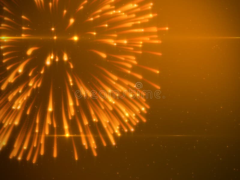Beautiful Brightly Gold Fireworks with Particles Stock Photo - Image of ...